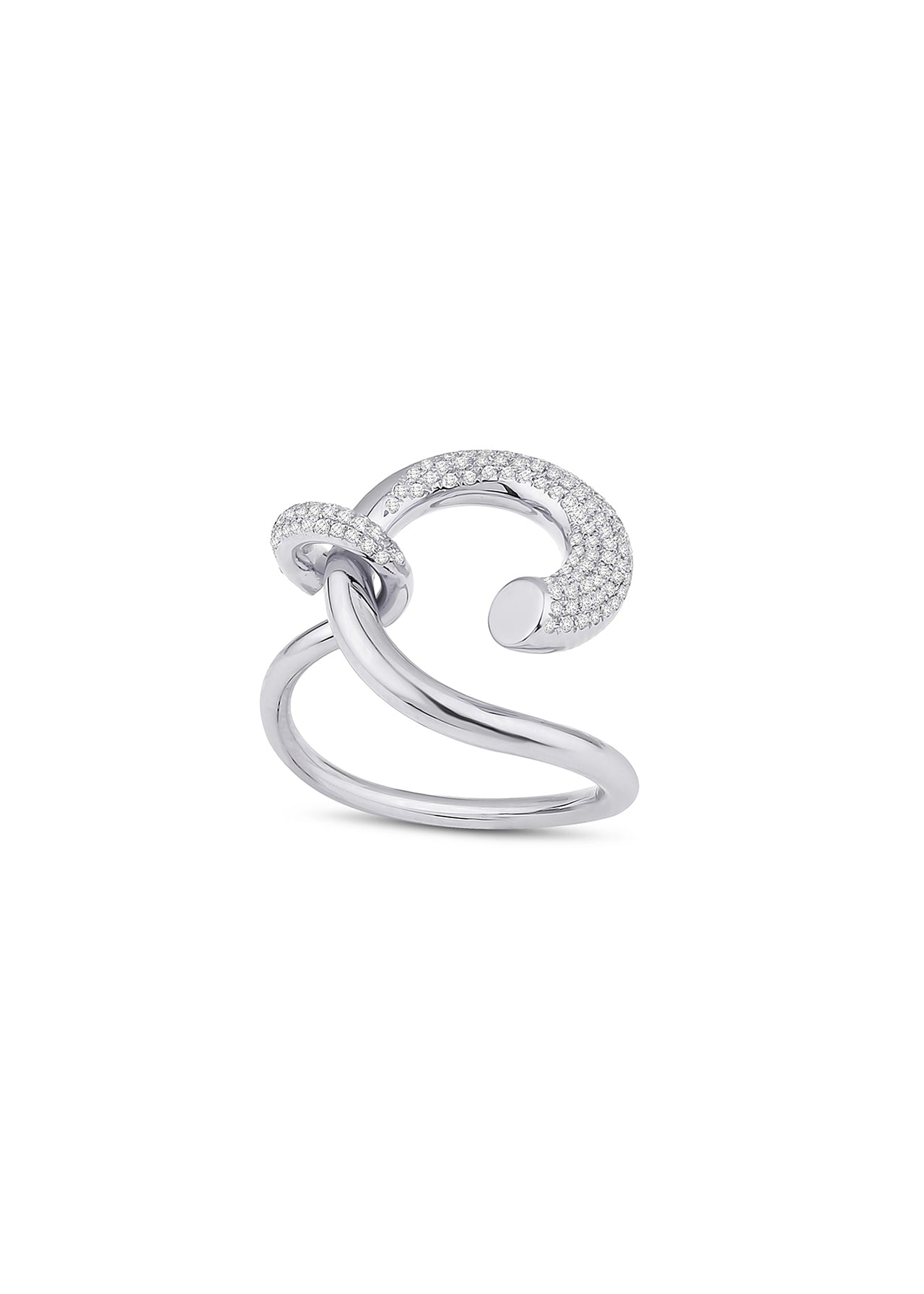 Radiant Ring 18K White Gold & Diamonds – Kloto