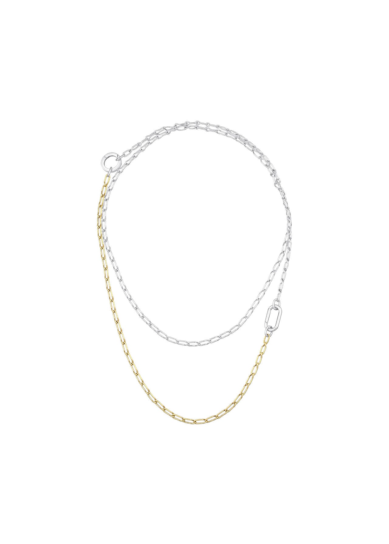 Catch Necklace 18K Gold & Silver – Kloto