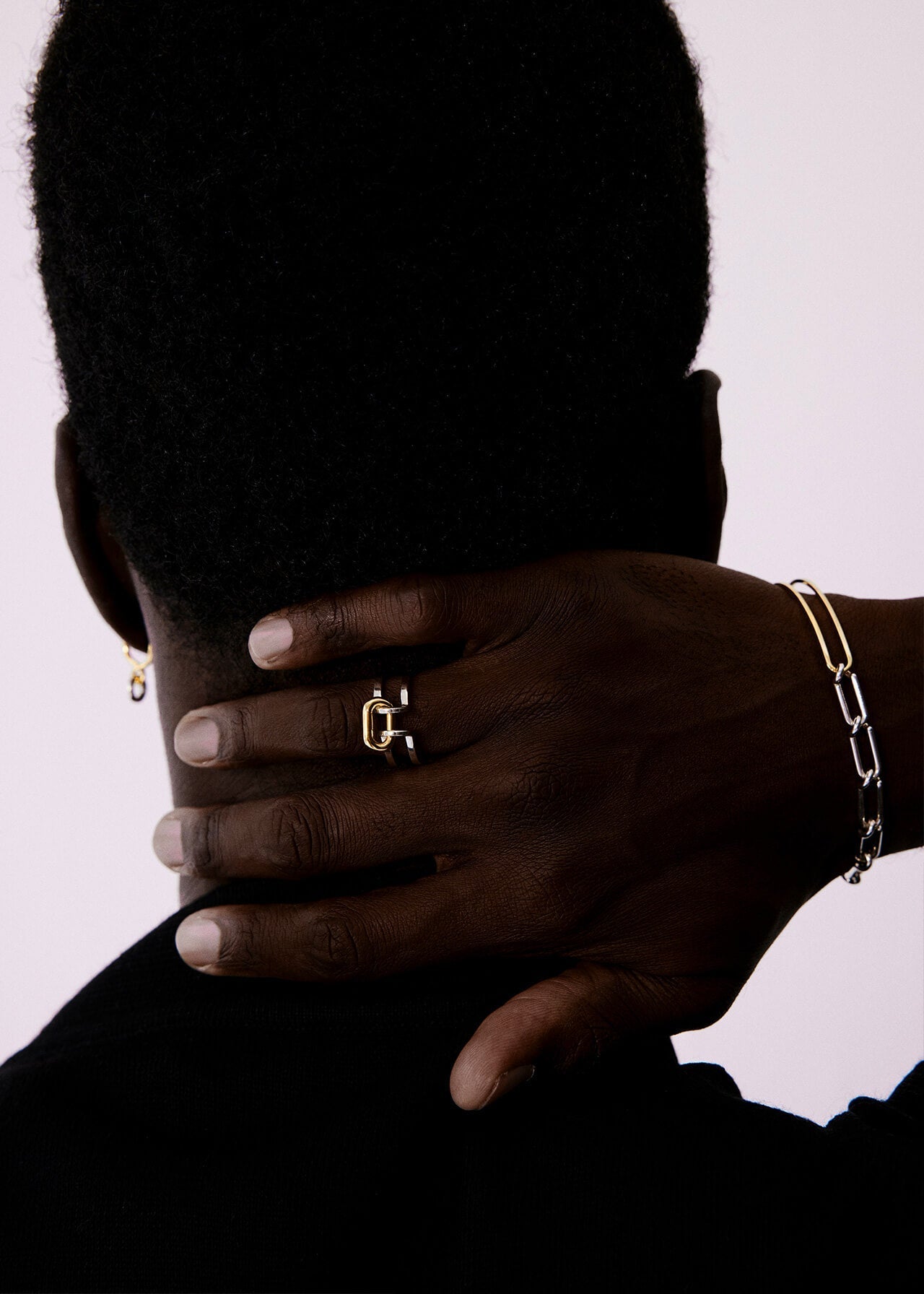 Bolt Ring Silver & 18K Gold – Kloto