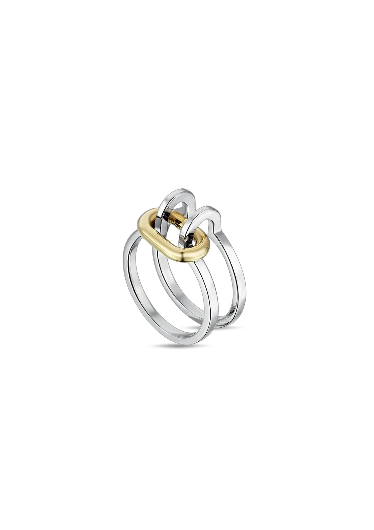 Bolt Ring Silver & 18K Gold – Kloto